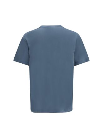 Kenzo Mens Signature Embroidered Cotton T-Shirt Anthracite T-Shirts And Polos