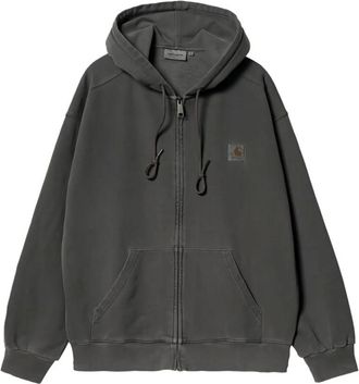 Carhartt Work in Progress Homme, Sweatshirts et sweats &agrave; capuche, Noir, Taille: L Hooded Nelson Jacket
