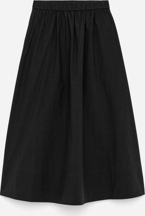 Arket A-Linien-Rock Aus Baumwolle -Schwarz