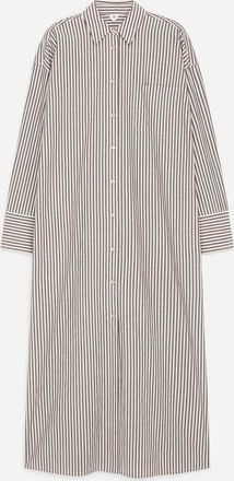 Arket Hemdkleid Aus Baumwolle -Braun