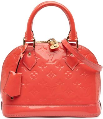 Louis Vuitton Hobo Bags - Monogram Vernis Alma BB - Gr. unisize - in Gold - f&uuml;r Damen