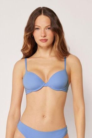 Calzedonia Push-up-bikinioberteil Premium Fit Blau