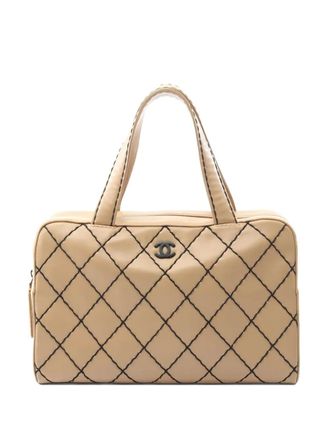 Chanel sac à main Wild Stitch en cuir (2000-2002) - Tons neutres