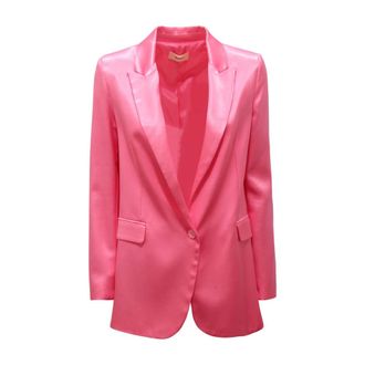 Vicolo Femme, Vestes, Rose, Taille: 36 FR Ty-Gi0015-Ca3901 Veste Satinée