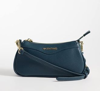 Valentino elly Mini-Umh&auml;ngetasche mit Kettenriemen in tiefem Petrol-Blau