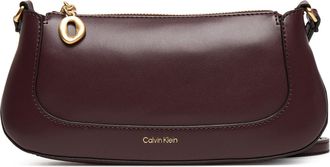Calvin Klein Handtasche Calvin Klein Hardware Zip Crossbody LV04F1046G Dunkelrot