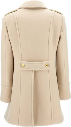 Tom Ford Wool and Cashmere Blend Coat - White