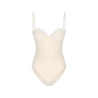 Magda Butrym Cremefarbener Badeanzug Ss25 Eleganter Stil - - Swimwear - Damen - Beige - 2XS