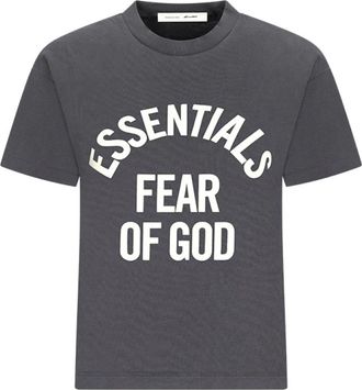 Fear of God Femme, Tops, Noir, Taille: 42 FR Campus Classic Short Sleeve Tee