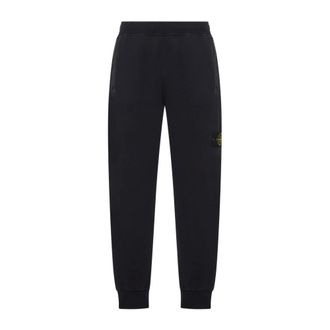 Stone Island Homme, Pantalons, Noir, Taille: XL Pantalon de jogging en molleton de coton bross&eacute;