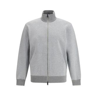 Brioni Homme, Sweatshirts et sweats &agrave; capuche, Gris, Taille: L SweaT-shirt ras du cou en coton