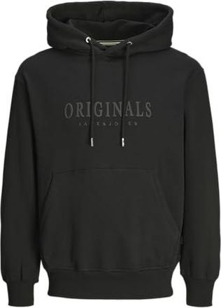 Jack & Jones Jorfrederiksberg Sweat à Capuche Sn Sweatshirt, Noir, S Homme