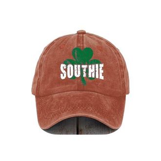 Generic Casquette de baseball unisexe r&eacute;tro St Patrick Motif tr&egrave;fle, Orange, M