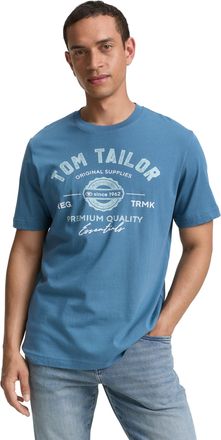 Tom Tailor Herren 1037735 T-Shirt, 38224-Real Teal Blue, 3XL
