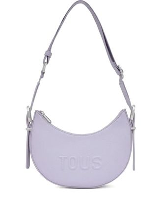 Tous sac porté épaule à logo embossé - Violet