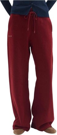 Max Mara Femme, Pantalons, Rouge, Taille: 44 FR Pantalons de surv&ecirc;tement