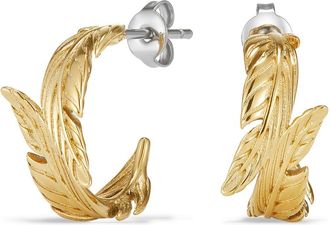 Olivia Burton Creolen für Damen Kollektion FEATHERS aus Gelbgold Mit Federform - 24100219