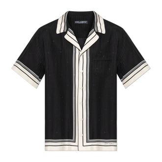 Dolce & Gabbana Homme, Chemises, Noir, Taille: XL Casual Chemises