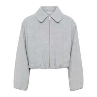 Kaffe Femme, Vestes, Gris, Taille: 44 FR Veste Courte Gris Chin&eacute;