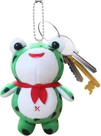 Generic Breloque en forme de grenouille en peluche pour sac &agrave; main, porte-monnaie, bijoux, portefeuille, t&eacute;l&eacute;phone portable, femmes, hommes, filles, gar&ccedil;ons, 