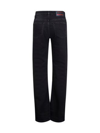 Diesel Womens Jeans Regular Fit Black Cotton