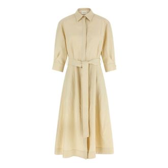 P.A.R.O.S.H. P.a.r.o.s.h., Femme, Robes, Beige, Taille: 42 FR Raisa Shirt Dress