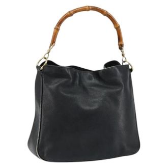 Gucci Pre-owned Vintage Leder Handtasche - - Pre-owned - Damen - Schwarzk - ONE SIZE