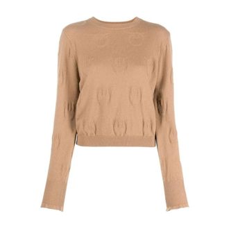 Pinko Pinko, Femme, Pulls, Brun, Taille: 38 FR Marmotta Sweater