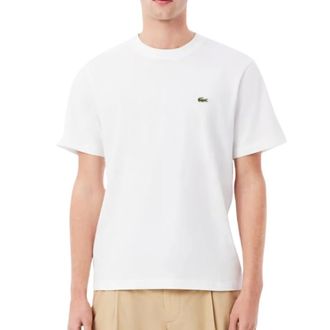 Lacoste Homme, Tops, Blanc, Taille: L T-Shirt Coupe R&eacute;guli&egrave;re