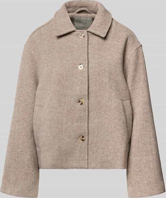 Neo Noir Jacke aus Woll-Mix mit Knopfleiste Modell Hamra