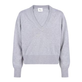 8pm V-Ausschnitt Strickware - - Knitwear - Damen - Grau - S