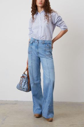 Gerard Darel Jean flare &agrave; patchwork - EDENE - Jeans