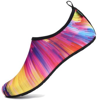 Saguaro Badeschuhe für Herren & Damen | Leichte & rutschfeste Schwimmschuhe | Atmungsaktiv & Schnell Trocknende Wasserschuhe für Wassersport, Bunt 38/39EU