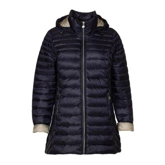 Danwear Leichte Daunenjacke Marine/Gr&uuml;n - - Jackets - Damen - Blau - XL