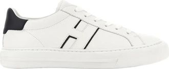 Hogan Low-Top Sneaker - Refined Lace-Up Shoes With Distinctive H Detail - Gr. 6_5 - in Wei&szlig; - f&uuml;r Damen