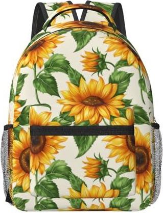 Generic Tournesols &Eacute;clatant Fleur Lumineuse Cartables Scolaires Confort Sacs D&Eacute;cole Antivol Sacs A Dos Pour Pc Femme Plein Air 29X40Cm