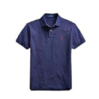 Polo Ralph Lauren Homme, Tops, Bleu, Taille: 2XL Polo en Piqu&eacute; de Coton Coupe Slim