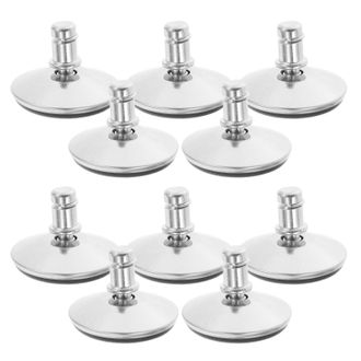 Supvox 10 St&uuml;ck 50mm Ersatz Glockengleiter f&uuml;r B&uuml;rostuhl und Hocker Stabile Kunststoff Metall Bodenf&uuml;&szlig;e Bodenschutz f&uuml;r Hartb&ouml;den und Teppiche Universelle Er