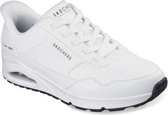 Skechers Homme Uno Banksia Luxe Hands Free Slip-ins Fashion-sneakers, Blanc, 46 EU