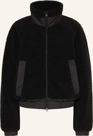 HUGO BOSS Hugo Fleecejacke Fosser Im Materialmix schwarz
