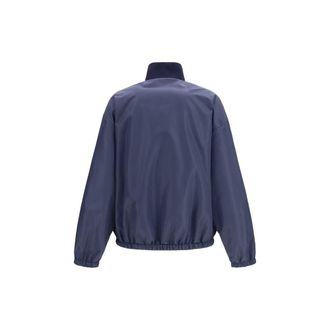Miu Miu Womens Blue Polyester Full-Length Jacket Clothing