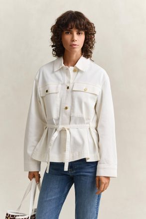 GANT Damen Jeansjacke zum Binden (XXL) EGGSHELL