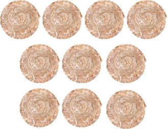 Healifty 10 StüCk Mini StrohhüTe 6,5 cm Handgefertigt FüR DIY Basteln, Puppen, TeddybäRen Und Dekorationen - Perfekt FüR Heimwerkerprojekte Und Kunsthandwerk