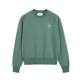 Ami Vintage Logo Stickerei Sweatshirt - - Sweatshirts & Hoodies - Herren - Gr&uuml;n - S