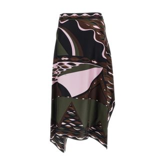 Pucci Seidenrock mit Dune-Print - - Skirts - Damen - Mehrfarbig - L