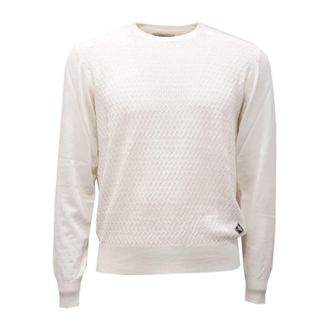Roy Rogers 2356Ah Maglione Cotton Sweater - - Knitwear - Herren - Wei&szlig; - 2XL
