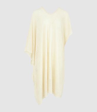 Kujten Cape Melania Pointelle Blanc