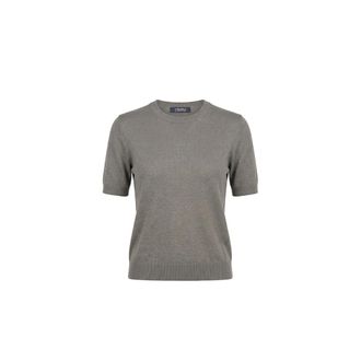 Max Mara Maille &agrave; col rond - Femme - Pulls - Gris - Taille: 42 FR