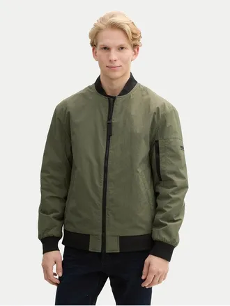 Tom Tailor Denim Bomberjacke 1043828 Gr&uuml;n Regular Fit