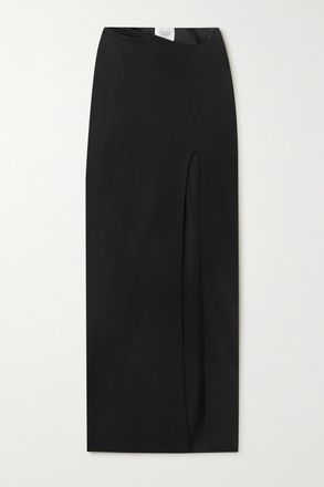 Galvan Alicja Maxirock Aus Stretch-jersey - Schwarz